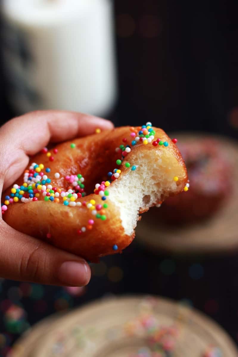 Donuts recipe, How to make eggless doughnuts recipe