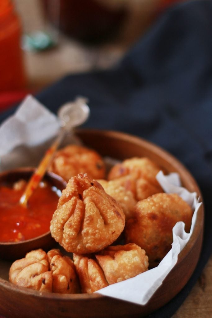 fried momos recipe | deep fried veg momos recipe