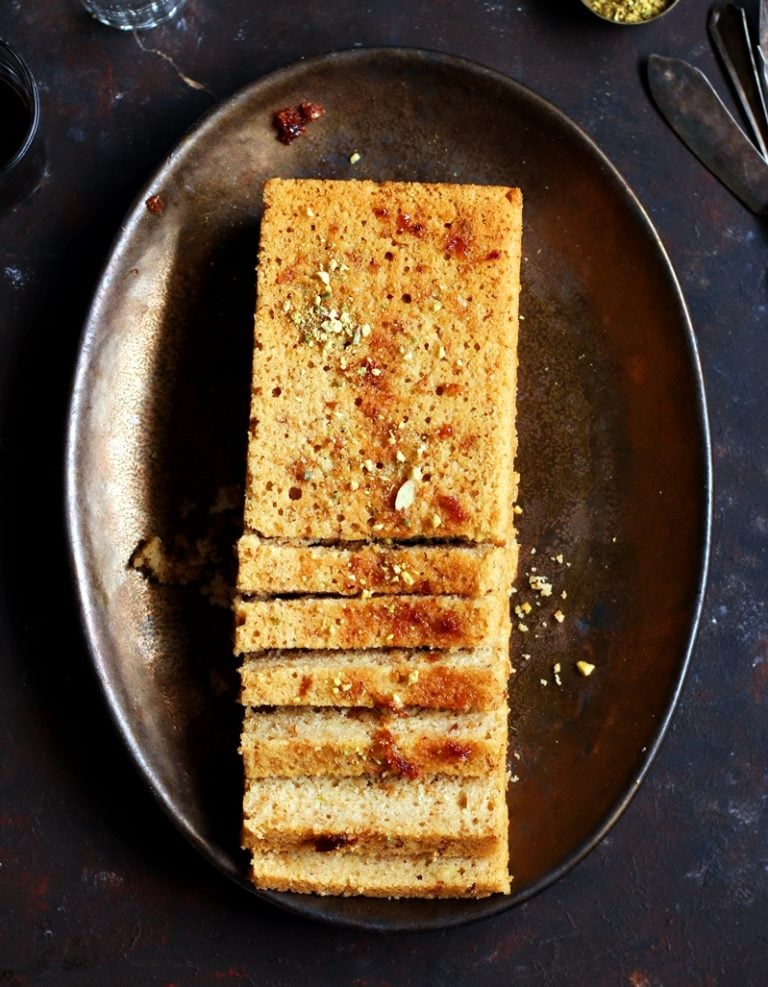 Gulkand cake recipe with whole wheat flour