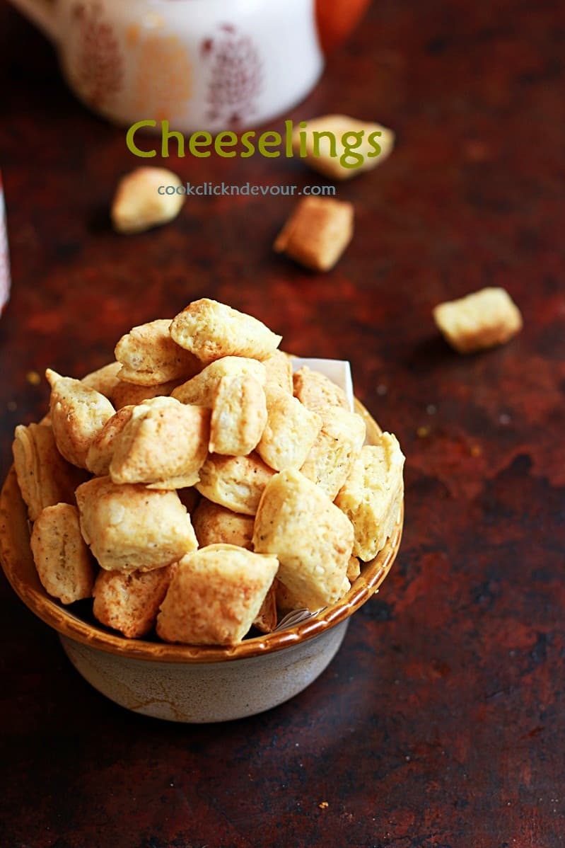 Cheeselings recipe | baked cheeselings with whole wheat flour | Cook ...