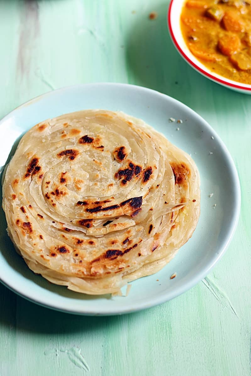 parotta recipe, how to make malabar parotta recipe