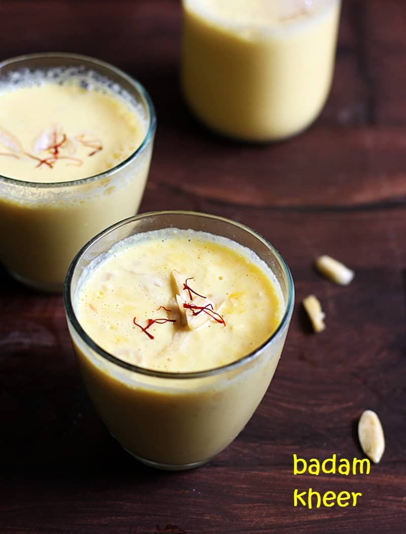 badam kheer recipe, how to make badam kheer | Badam payasam