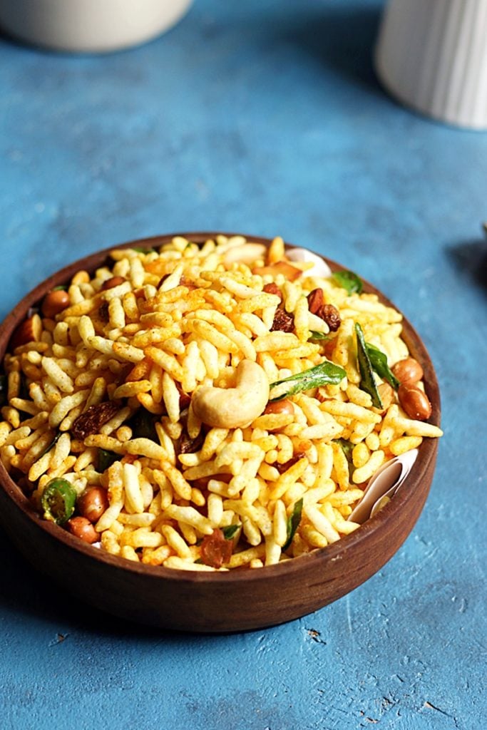 murmura chivda recip, how to make murmura chivda recipe