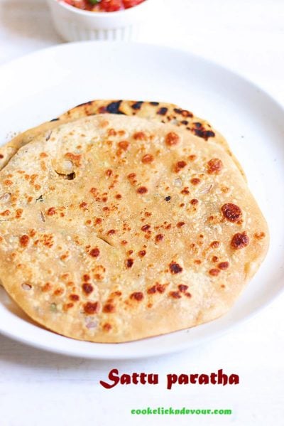 Sattu Paratha Recipe (Stuffed Paratha) | Cook Click N Devour!!!
