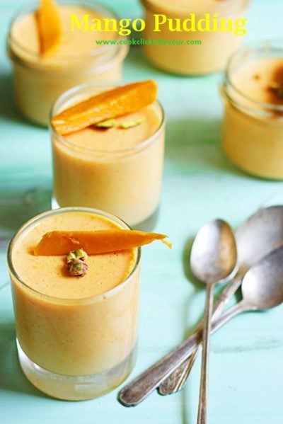 Mango pudding Recipe (How To Make Eggless Mango Pudding)
