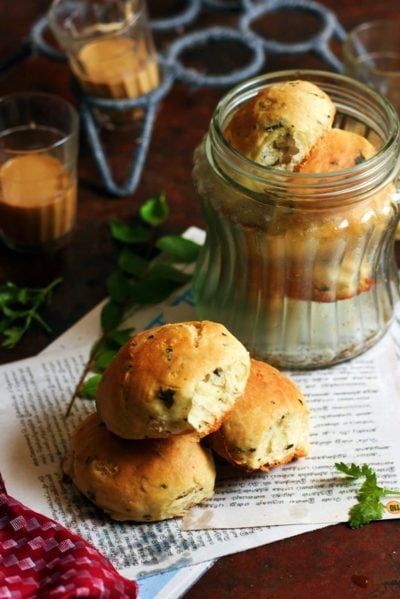 Spicy Bun Recipe-Bakery Style Masala bun | Cook Click N Devour!!!