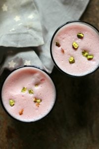 Rose Milkshake Recipe (Creamy & Tick) | Cook Click N Devour!!!