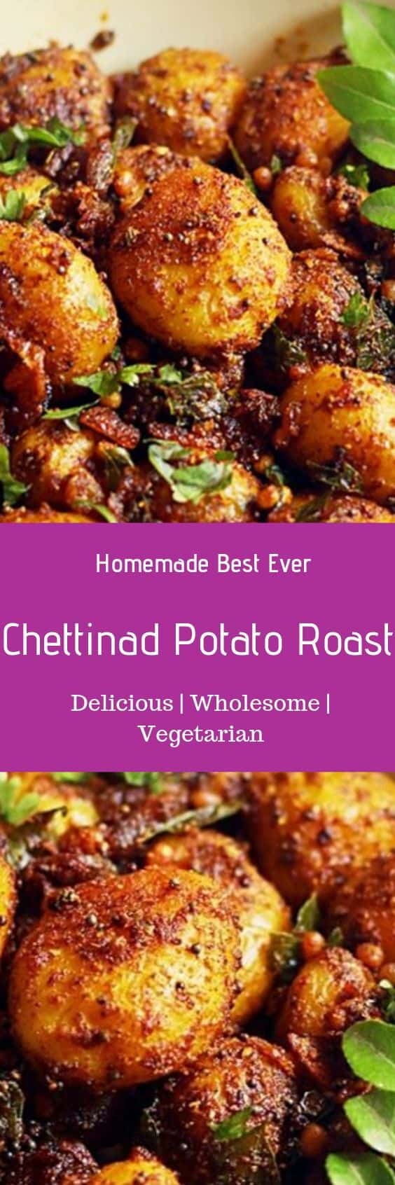 chettinad potato roast recipe, how to make potato roast