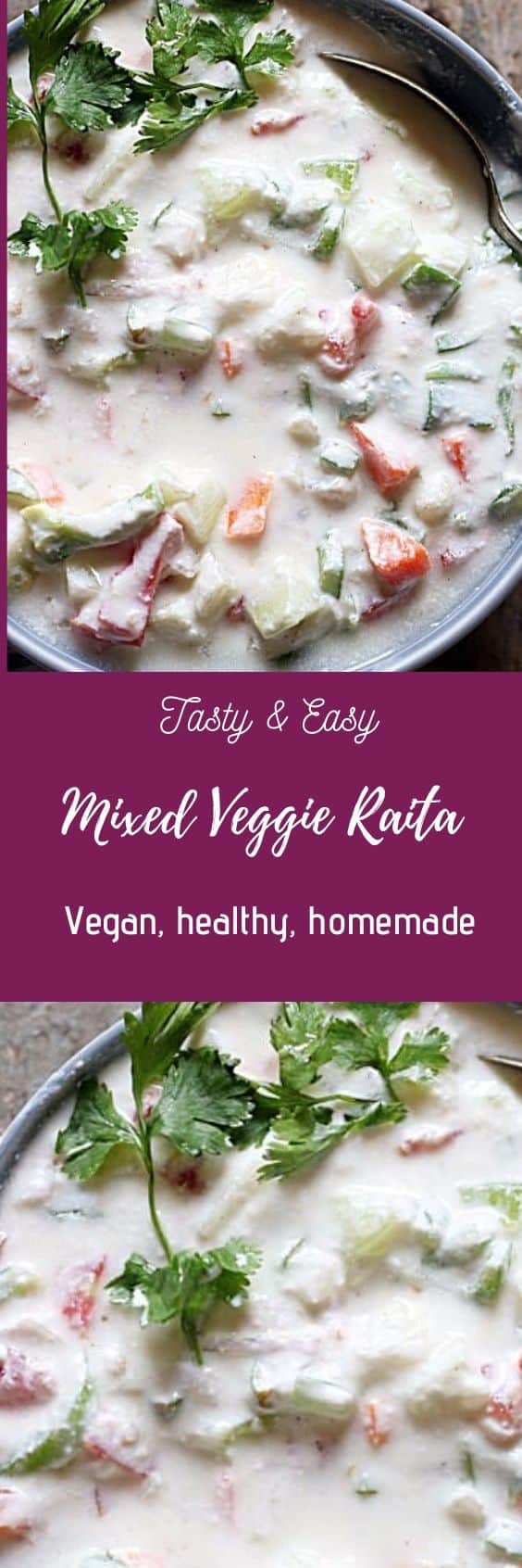 Vegetable Raita (Mixed Veg Raita) | Cook Click N Devour!!!