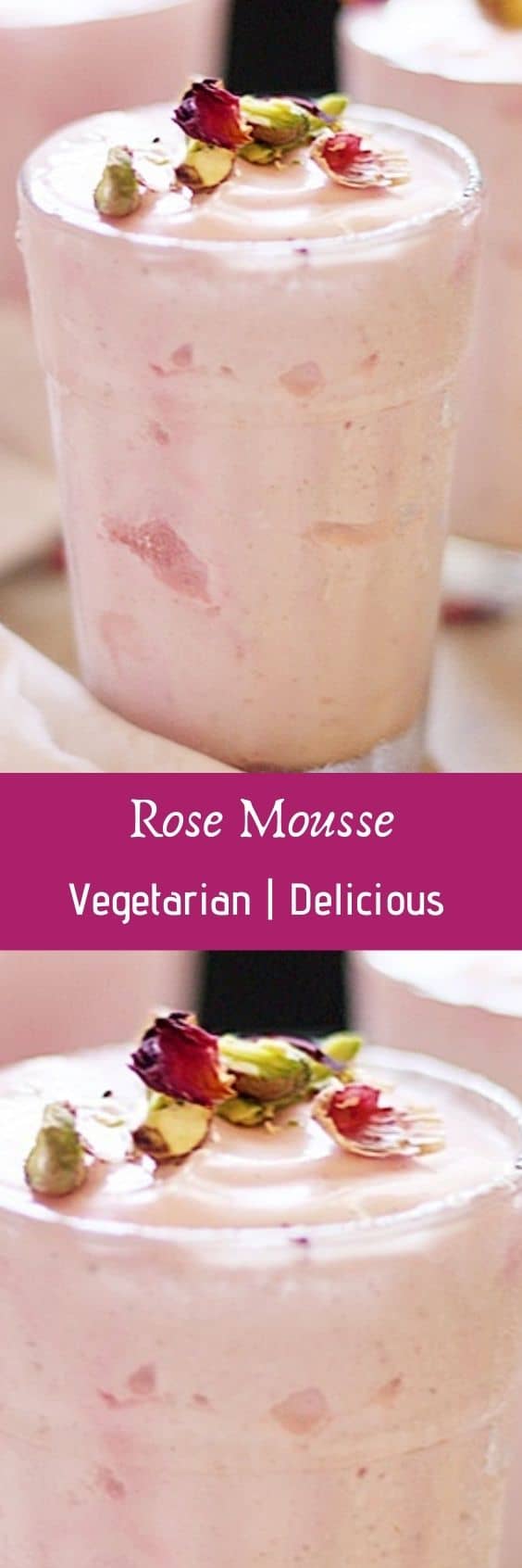Rose Milk Mousse Recipe | Cook Click N Devour!!!